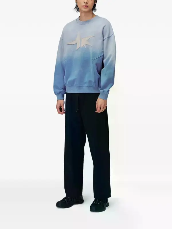 OFF DUTY Logo Appliqué Gradient Sweater