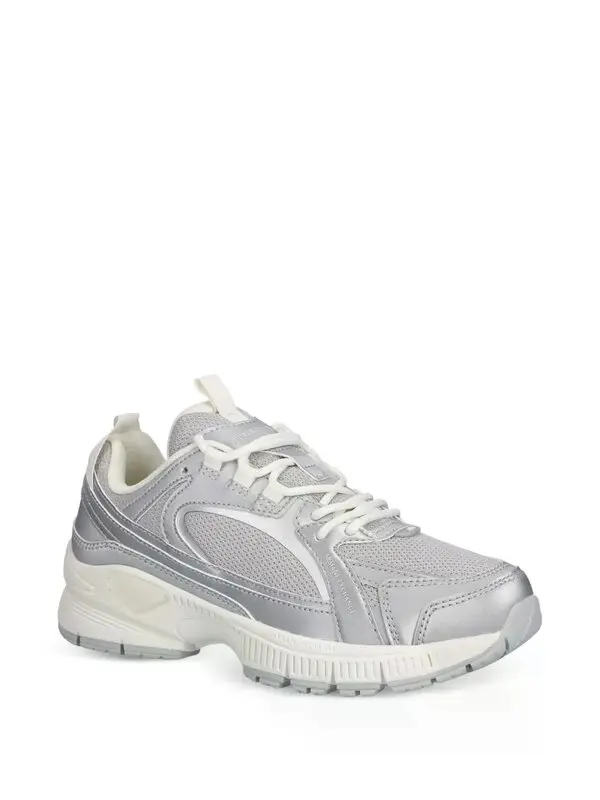 Armani Exchange Metallic Panelled Lace-up Trainers