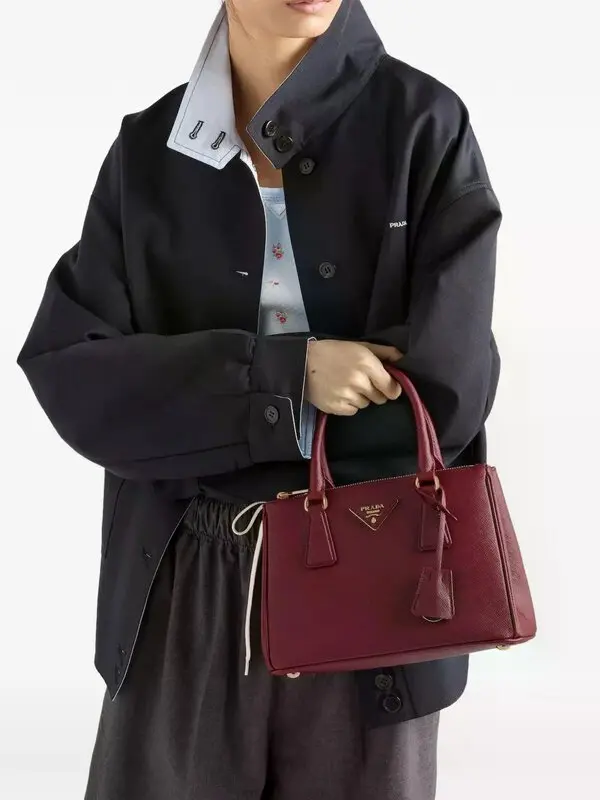 Prada Saffiano Leather Tote Bag - Red