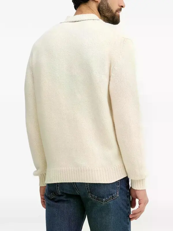 Paul & Shark Ribbed Knit Crew Neck Sweater