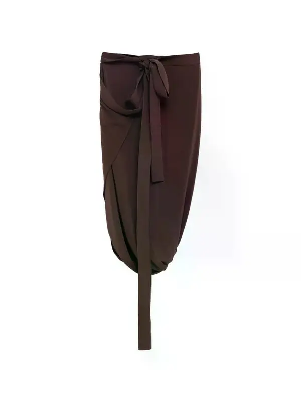 LEMAIRE Tie-detail Draped Midi Skirt
