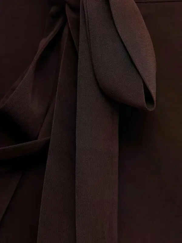 LEMAIRE Tie-detail Draped Midi Skirt