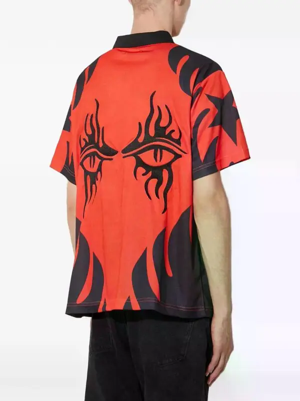 PLEASURES Logo-print Polo Shirt