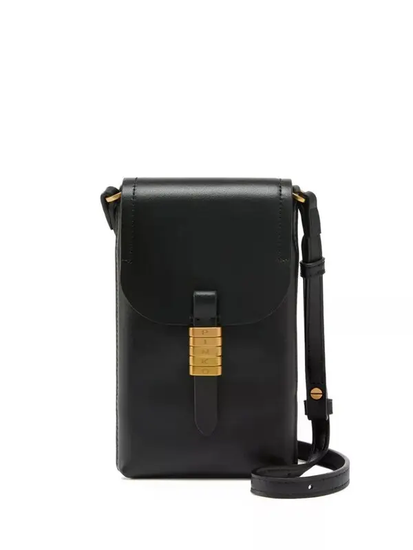 Pinko Lettering Detail Shoulder Bag - Black