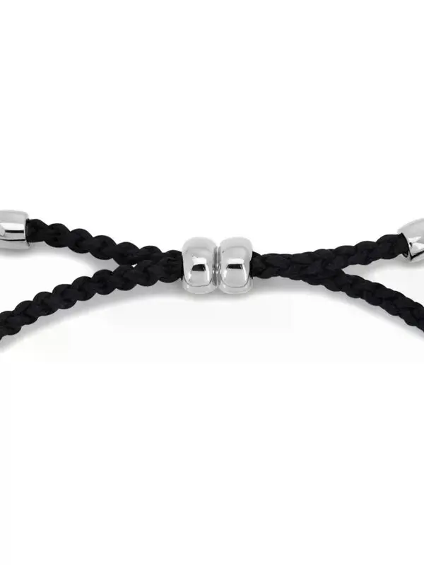 Monica Vinader Solitaire Diamond Cord Bracelet - Black
