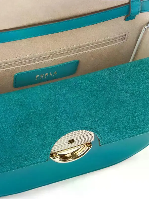 Furla Small Sfera Flap Crossbody Bag - Blue