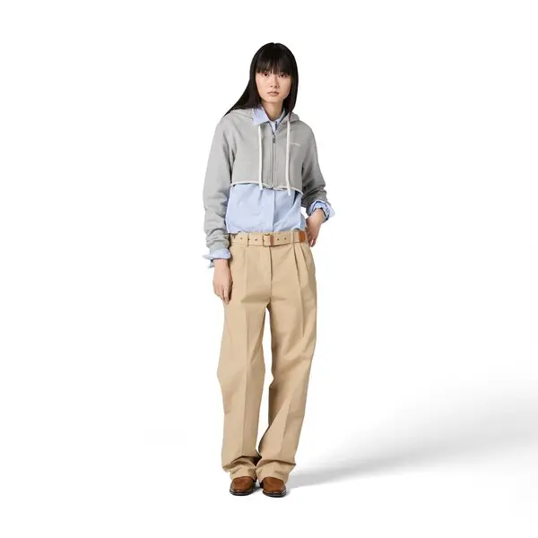Miu Miu Cropped Hoodie Jacket