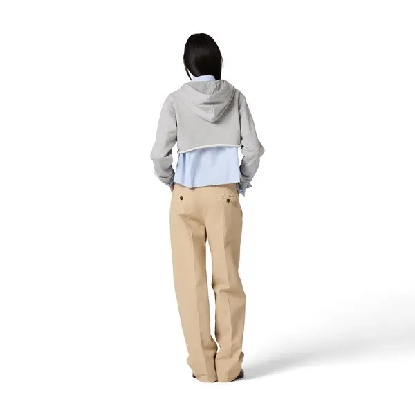 Miu Miu Cropped Hoodie Jacket