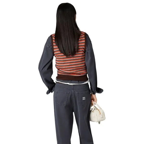 Miu Miu Striped Wool Vest