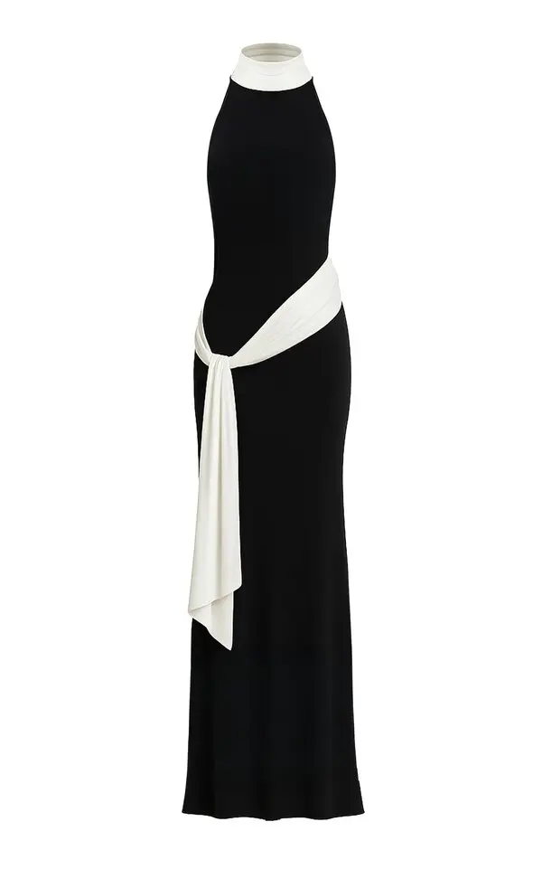 THE NEW ARRIVALS ILKYAZ OZEL Leia Sash-detailed Maxi Dress - Multi