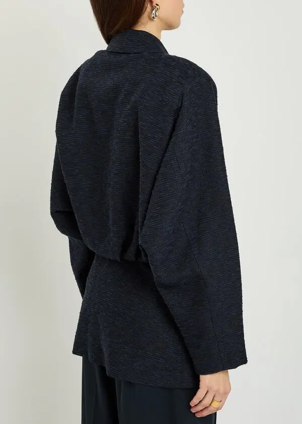 BLAZÉ MILANO Honeybelle Textured Cotton-blend Blazer