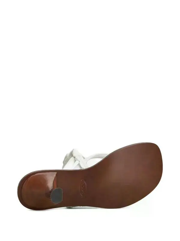 TOD'S Ruched Strap Sandals