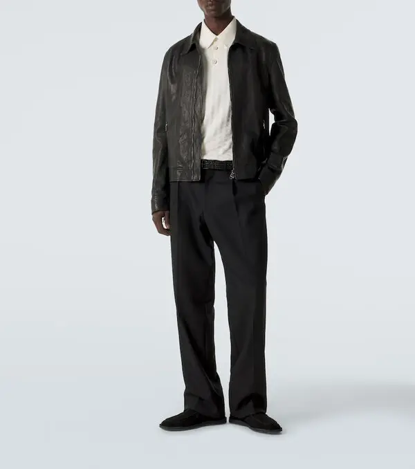 Dolce & Gabbana Leather Blouson Jacket