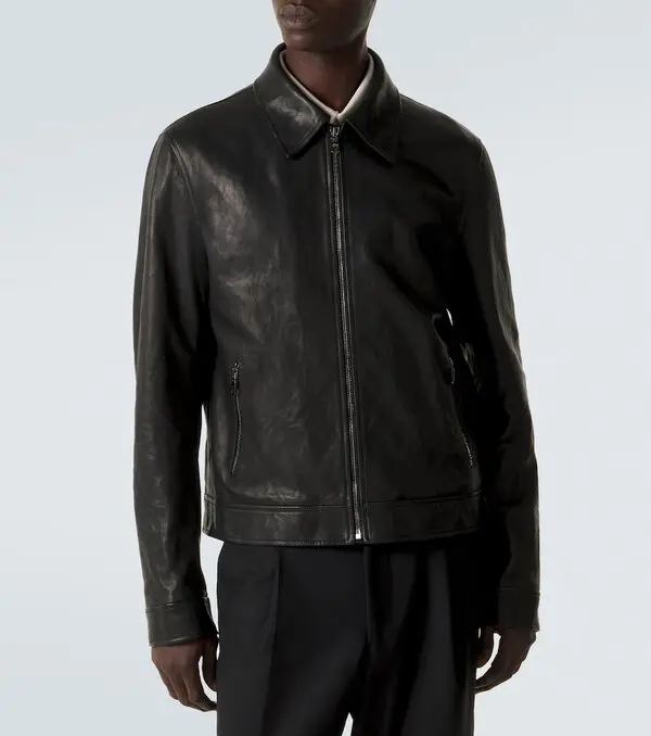 Dolce & Gabbana Leather Blouson Jacket
