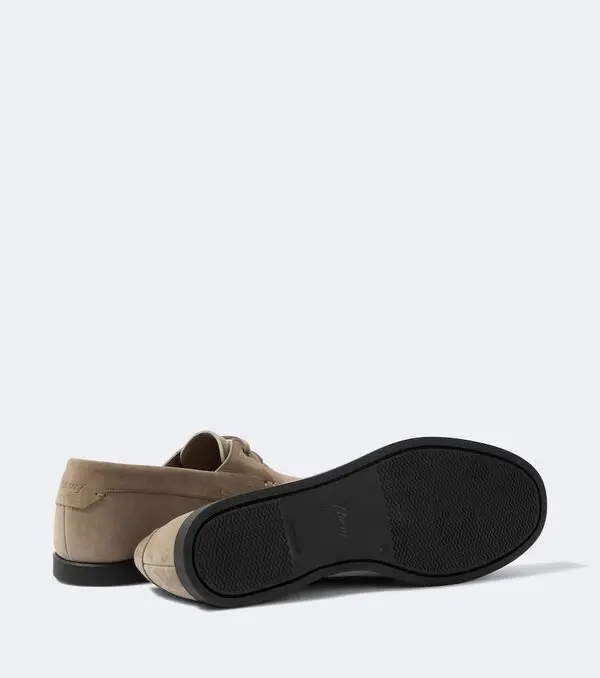 Brioni Leather Derby Shoes - Grey