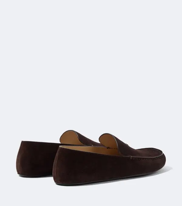 THE ROW Suede Loafers
