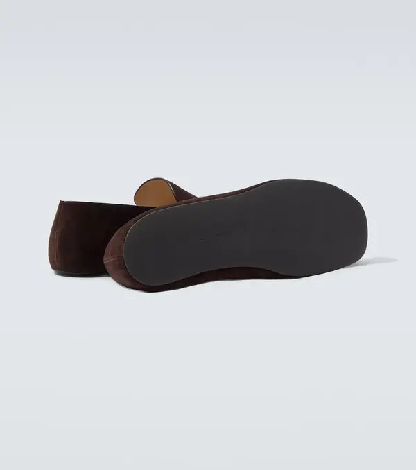 THE ROW Suede Loafers