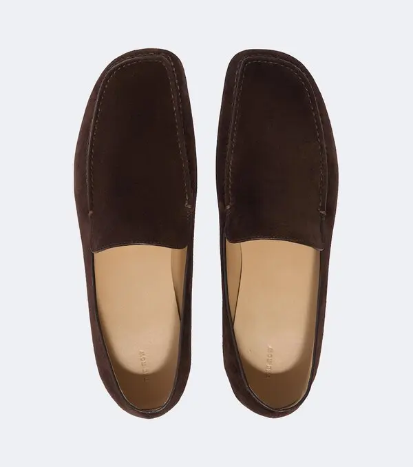 THE ROW Suede Loafers