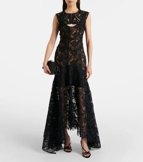 Costarellos Janica Lace Gown - Black