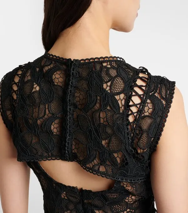 Costarellos Janica Lace Gown - Black
