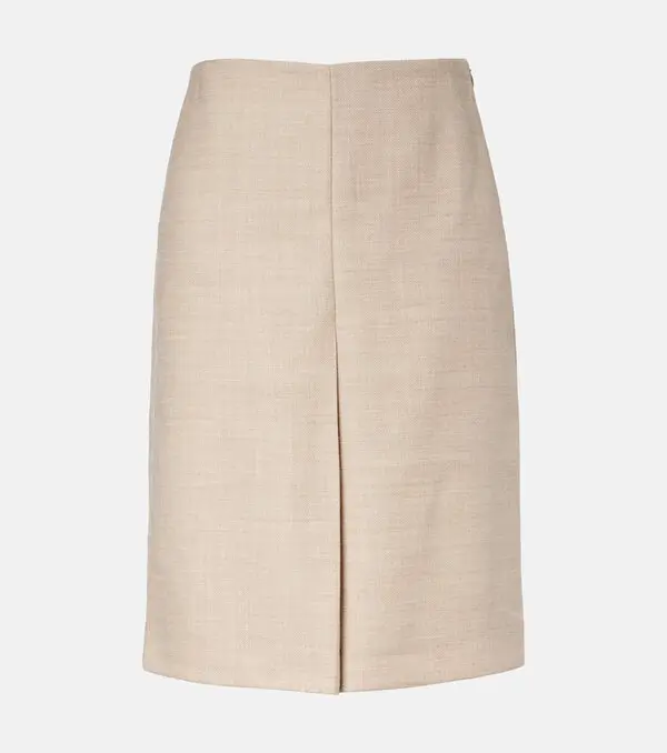 JOSEPH Virgin Wool Midi Skirt