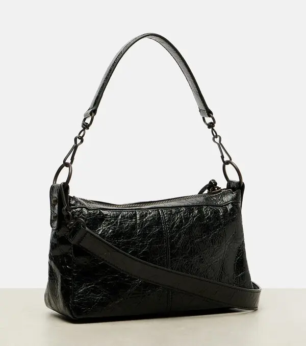 Balenciaga Le City Moto Mini Leather Shoulder Bag