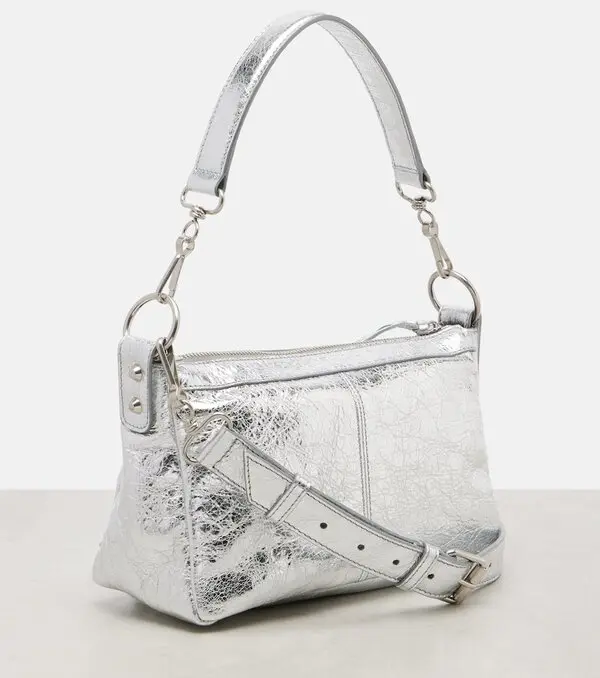 Balenciaga Le City Moto Mini Leather Shoulder Bag
