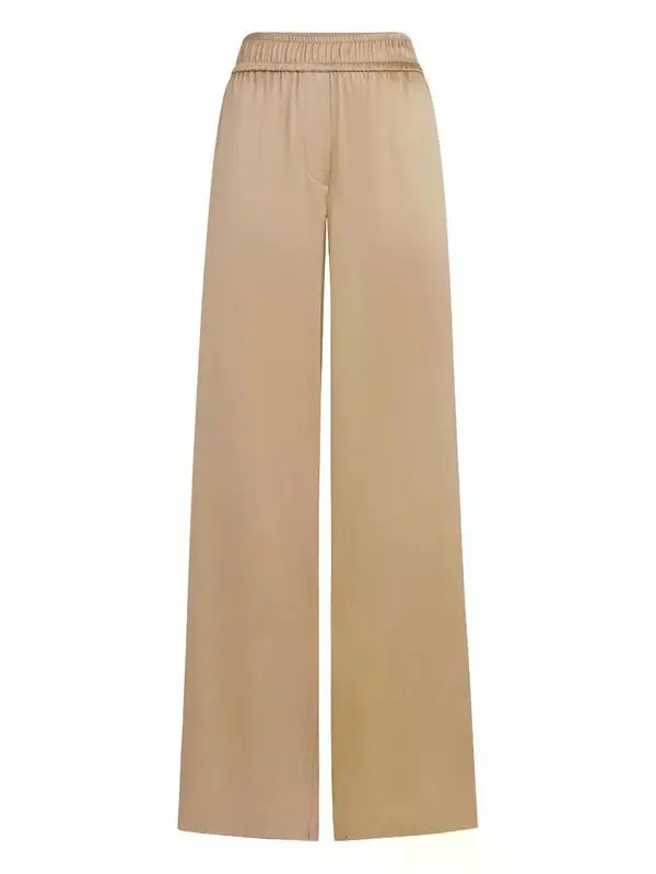 Brunello Cucinelli Silk Elasticated Waistband Trousers