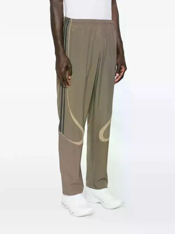 Adidas Teamgeist Adicolor Stripe-detail Track Pants - Brown