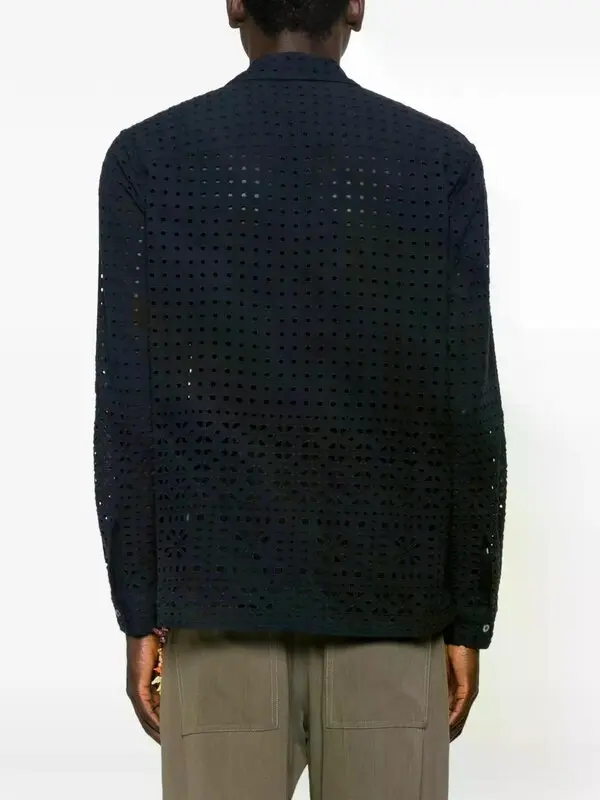 BAZISZT Eyelet-detail Shirt