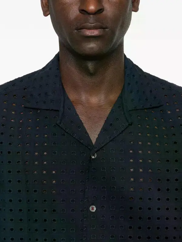 BAZISZT Eyelet-detail Shirt