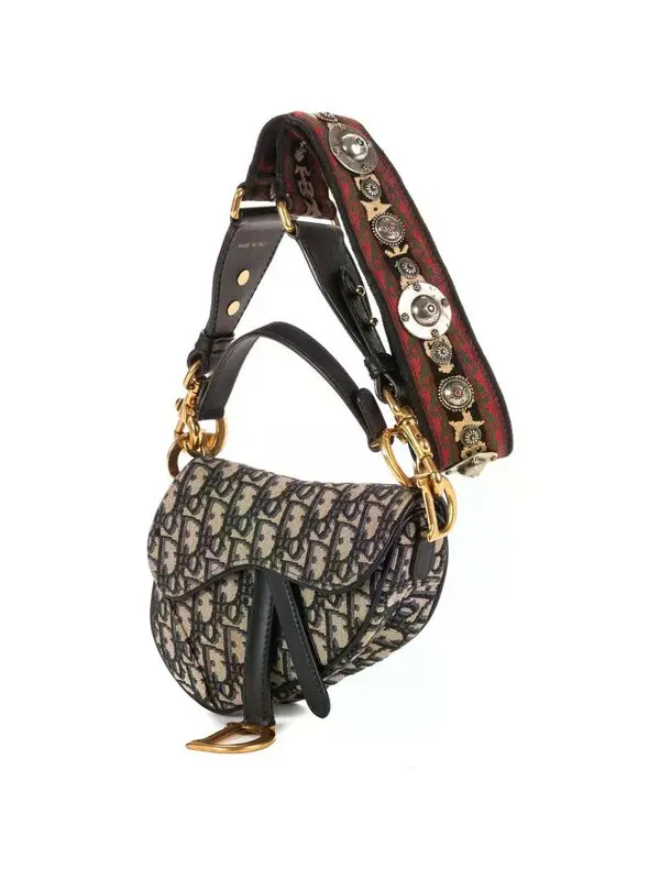 Dior Mini Saddle Bag - Neutrals