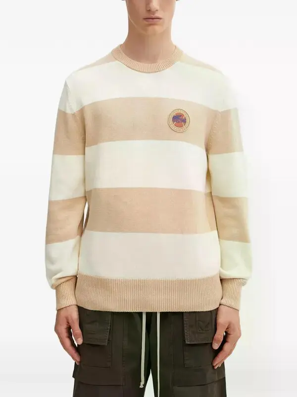 Lacoste Striped Badge Sweater