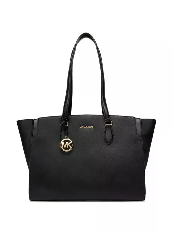 Michael Kors Logo Charm Tote Bag - Black