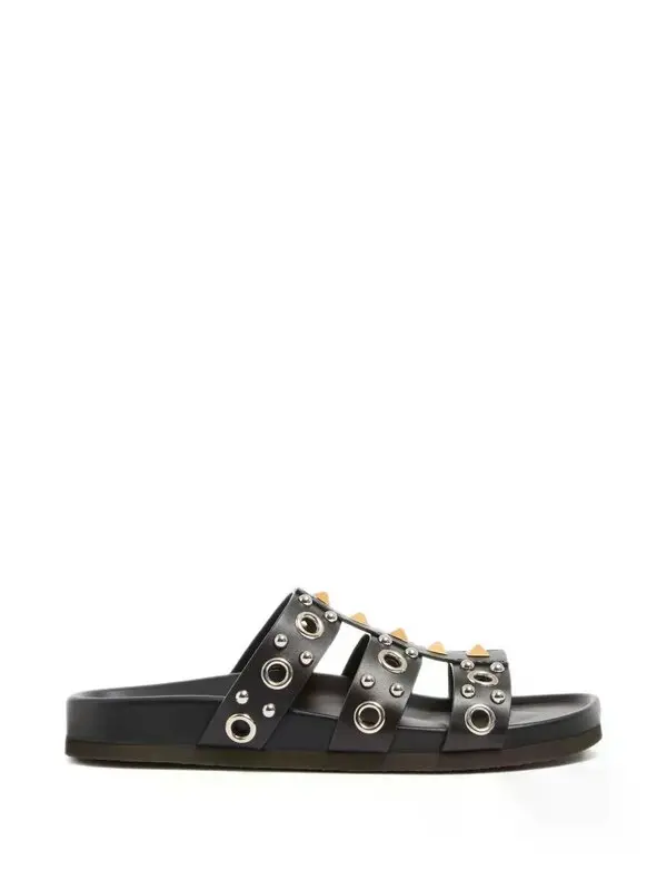 Valentino Garavani Studded Slide Sandals - Black