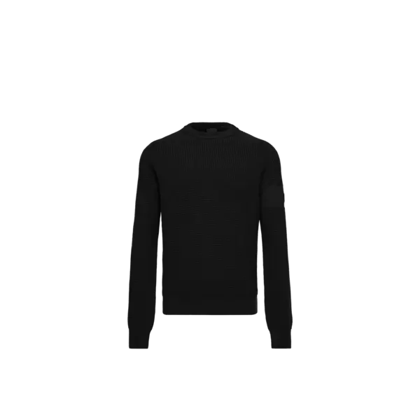Moncler Logo Wool Jumper - Black