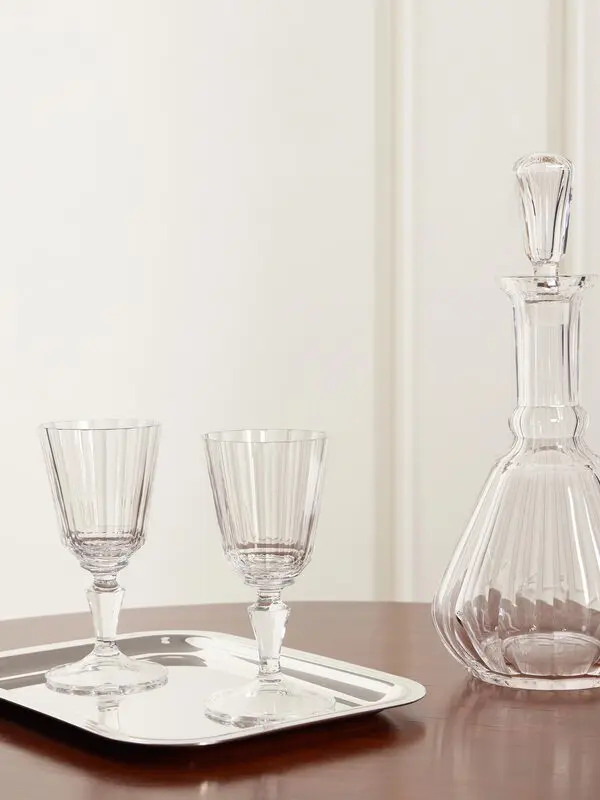 LOBMEYR Set Of Two Crystal Wine Glasses