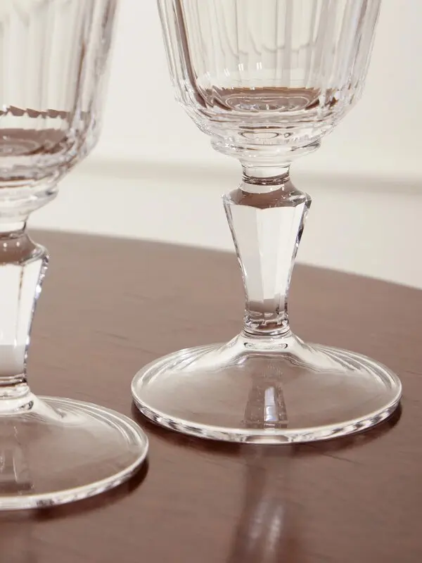 LOBMEYR Set Of Two Crystal Wine Glasses