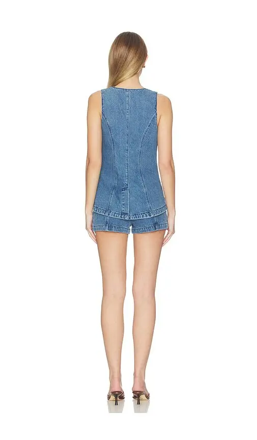 Show Me Your Mumu Venture Out" Denim Romper