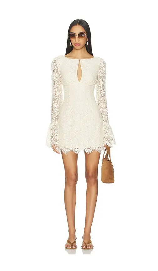 Tularosa Lace Mini Dress - Ivory