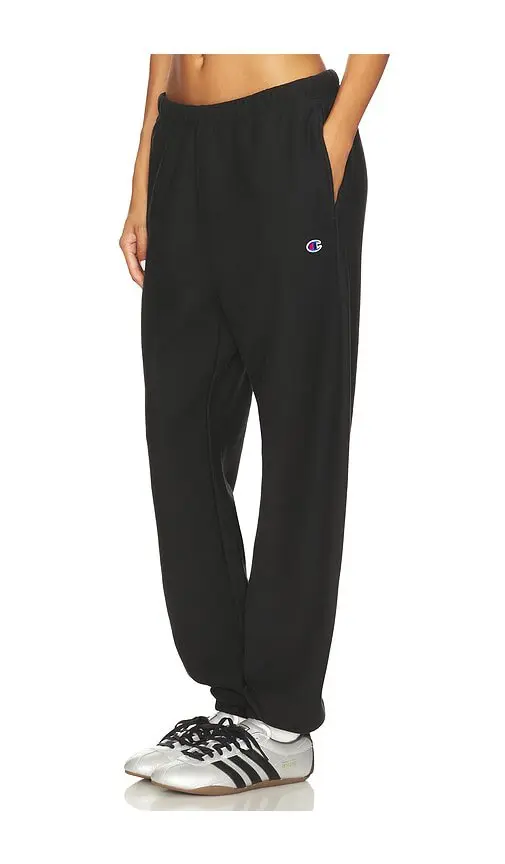 Champion Essentials Reverse Weave Cinched Bottom Sweatpant - Black