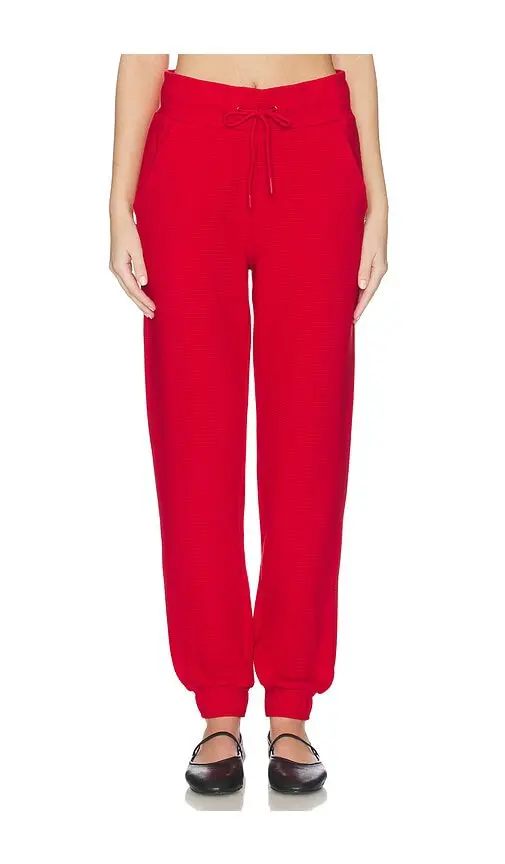 NEGATIVE UNDERWEAR Waffle Knit Joggers - Red