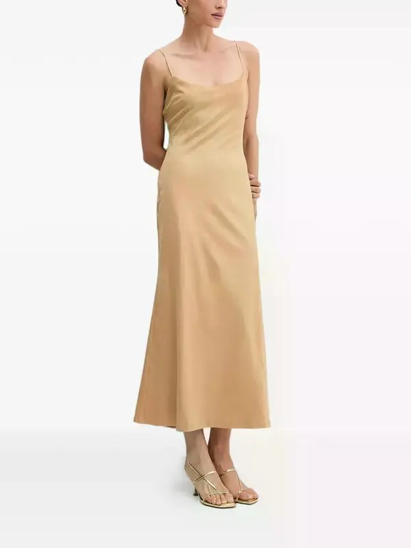 Bardot Slip Midi Dress - Neutrals