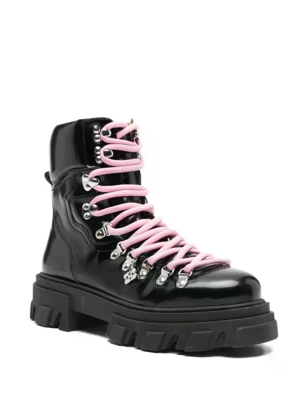 GANNI Chunky Sole Combat Boots