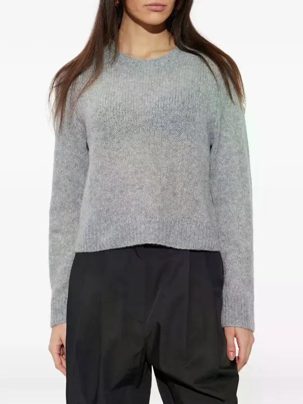 LISA YANG Fine Knit Crew Neck Sweater