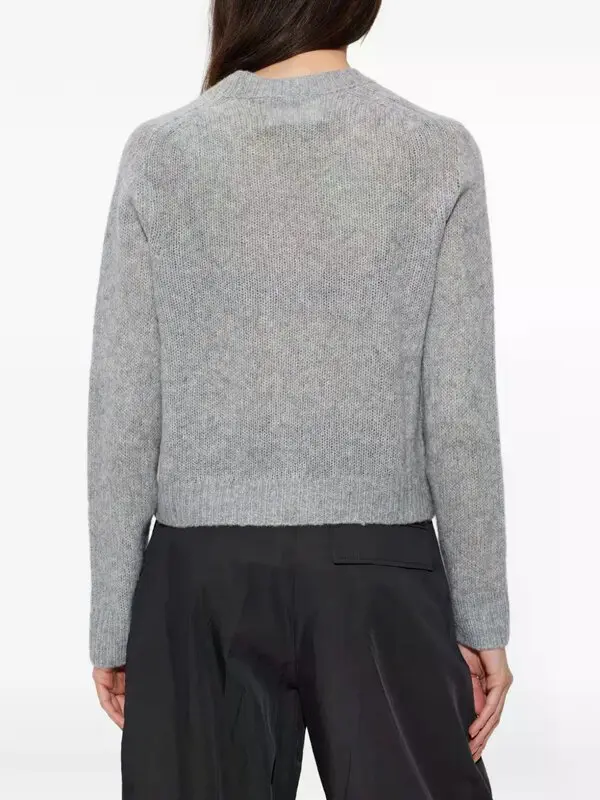 LISA YANG Fine Knit Crew Neck Sweater