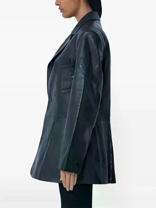 Alexander Wang Leather Single-breasted Blazer