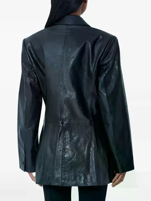 Alexander Wang Leather Single-breasted Blazer