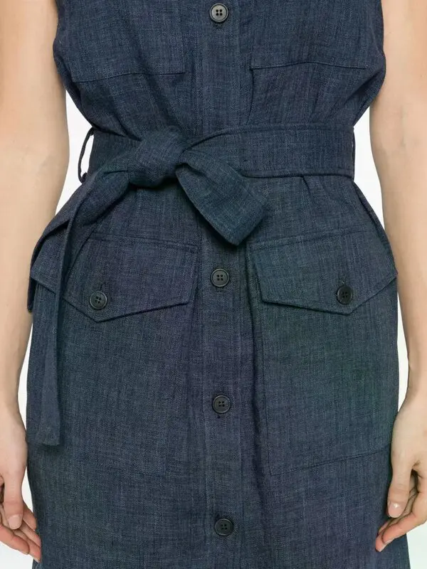 P.a.r.o.s.h Sleeveless Belted Mini Dress