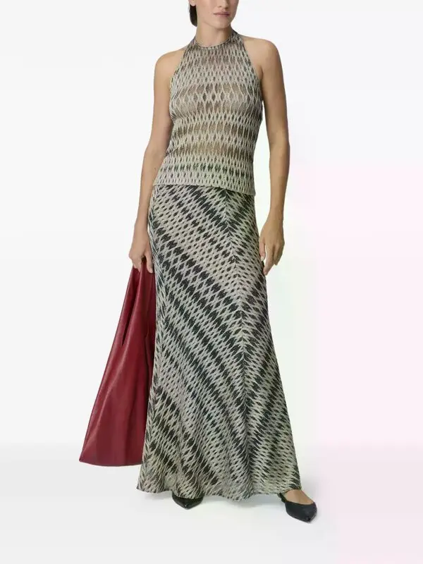 Missoni 3d Diamond-pattern Maxi Skirt